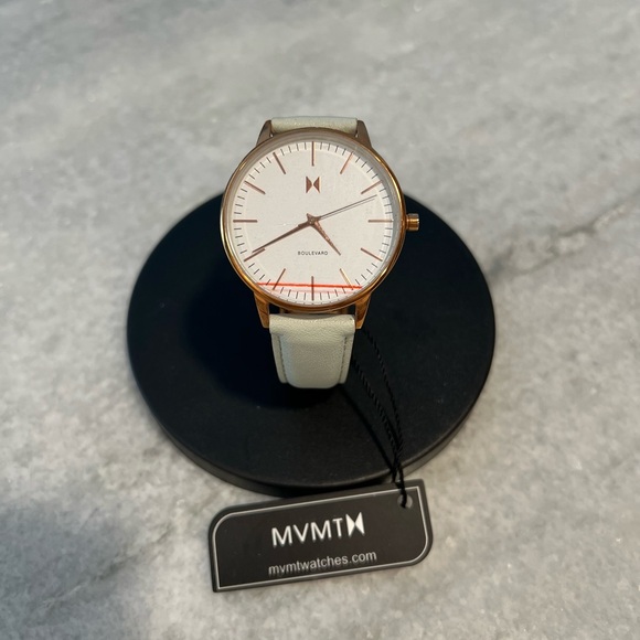 MVMT | Accessories | Mvmt Gold And White Watch Minimalist Design | Poshmark